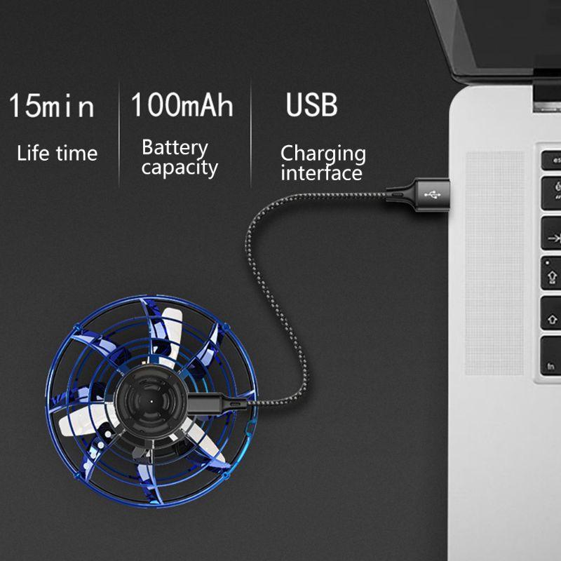 Flynova Mini Drone LED UFO type Flying Helicopter spinner Fingertip ...